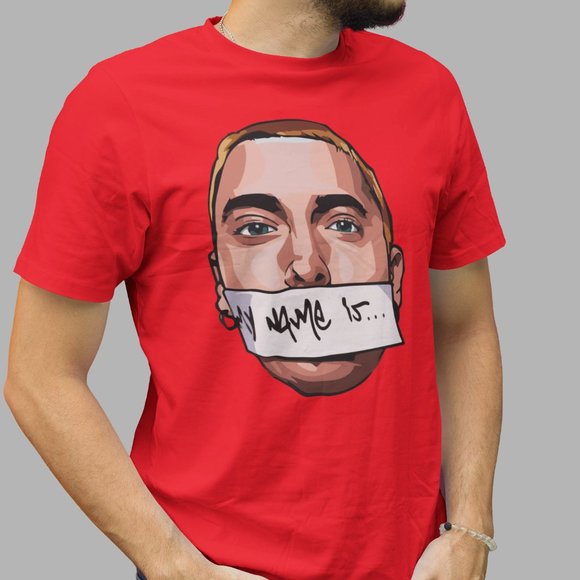 G200 | Shirts | Classic White Rapper Art My Name Is Shirt | Poshmark